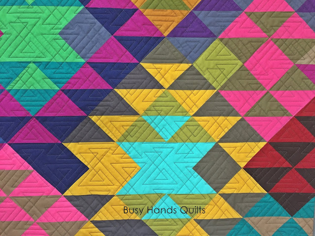 Busy Hands Quilts: Modern Prism Quilted Wall Hanging