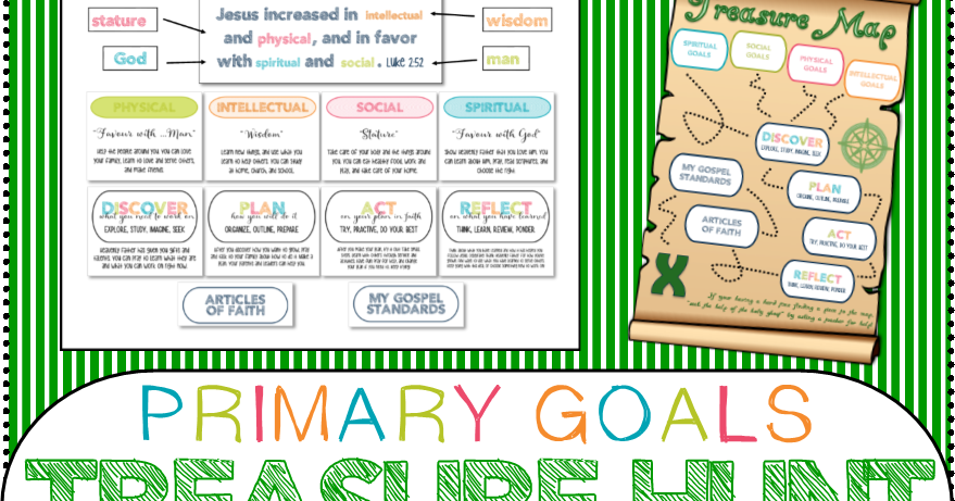 Primary Activity Ideas: Primary Goals Treasure Hunt and Lesson - Teach ...