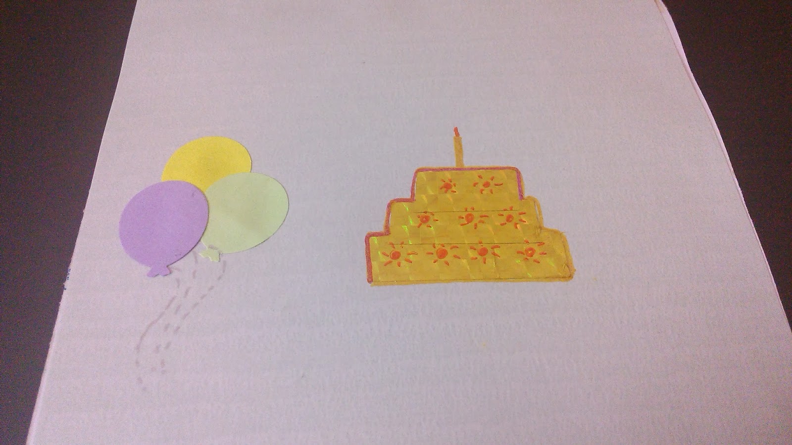 Colors of My Crafty World: Pop up balloon card