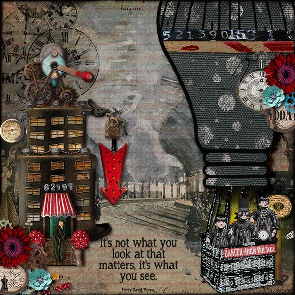 The Cherry On Top: Steam Punk Digital Scrapbooking Templates, Gorgeous ...