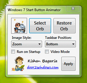 How To Animate Windows 7 Start Button