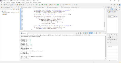 Reverse_Sort_Min_Max_Arrays_In_Java (4 type)