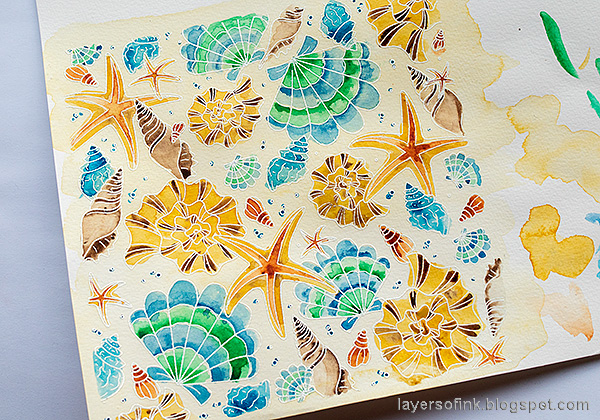 Layers of ink: Watercolor Shells Tutorial
