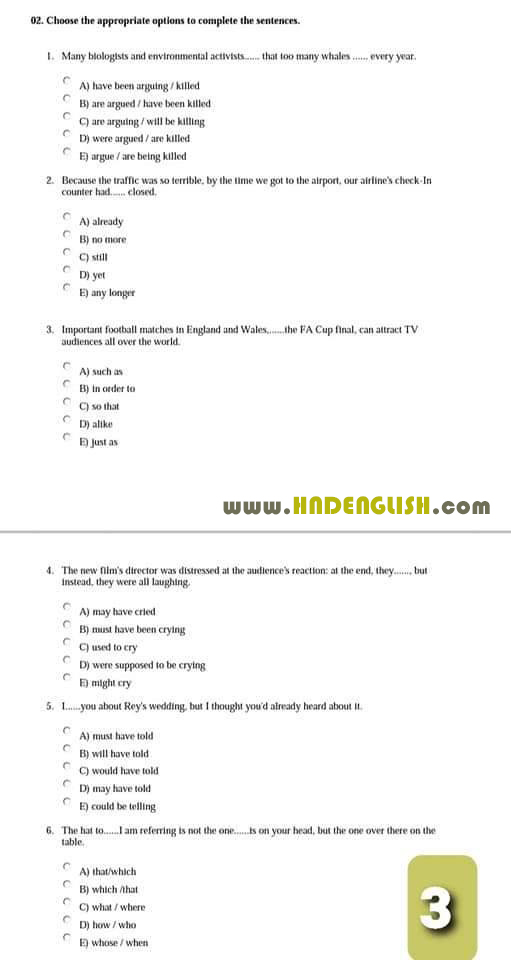 Selection Test Model Papers | HND in English | 2021