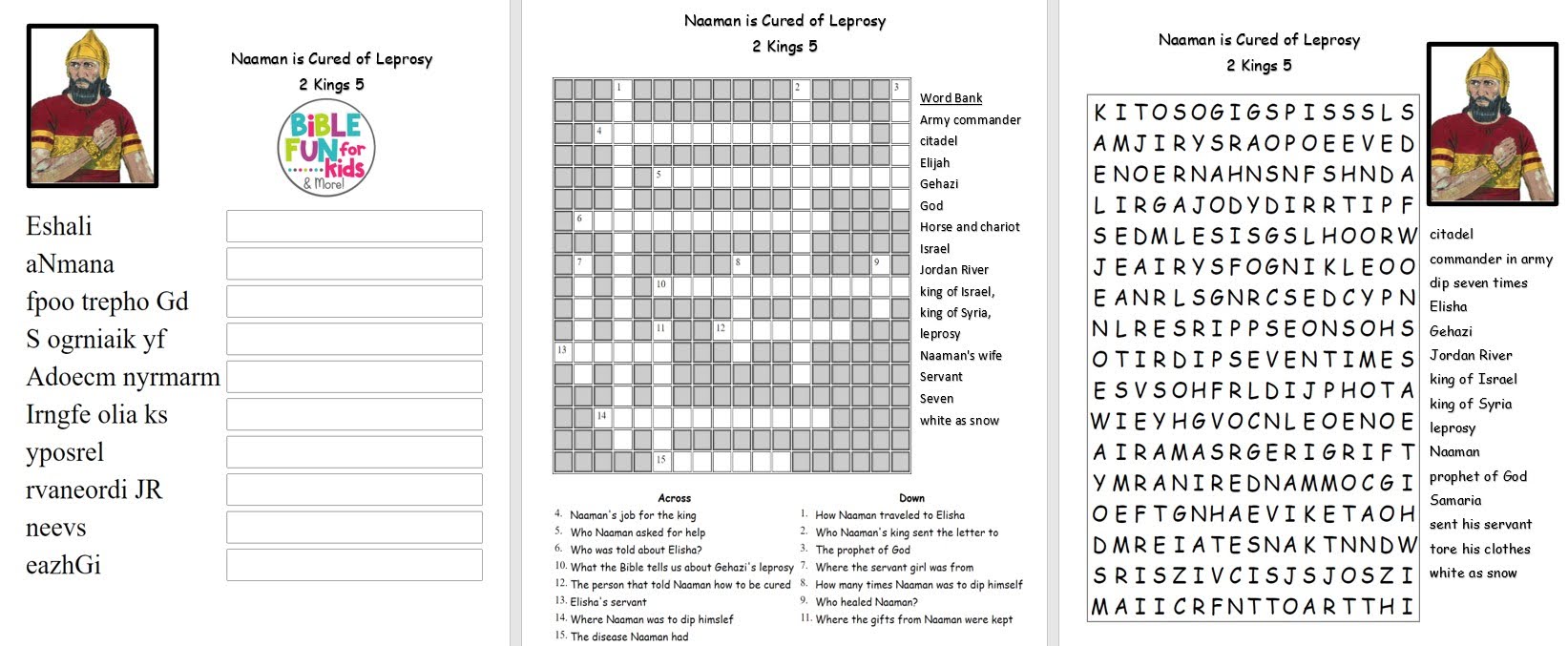 Naaman Visited God's Prophet Elisha | Bible Fun For Kids