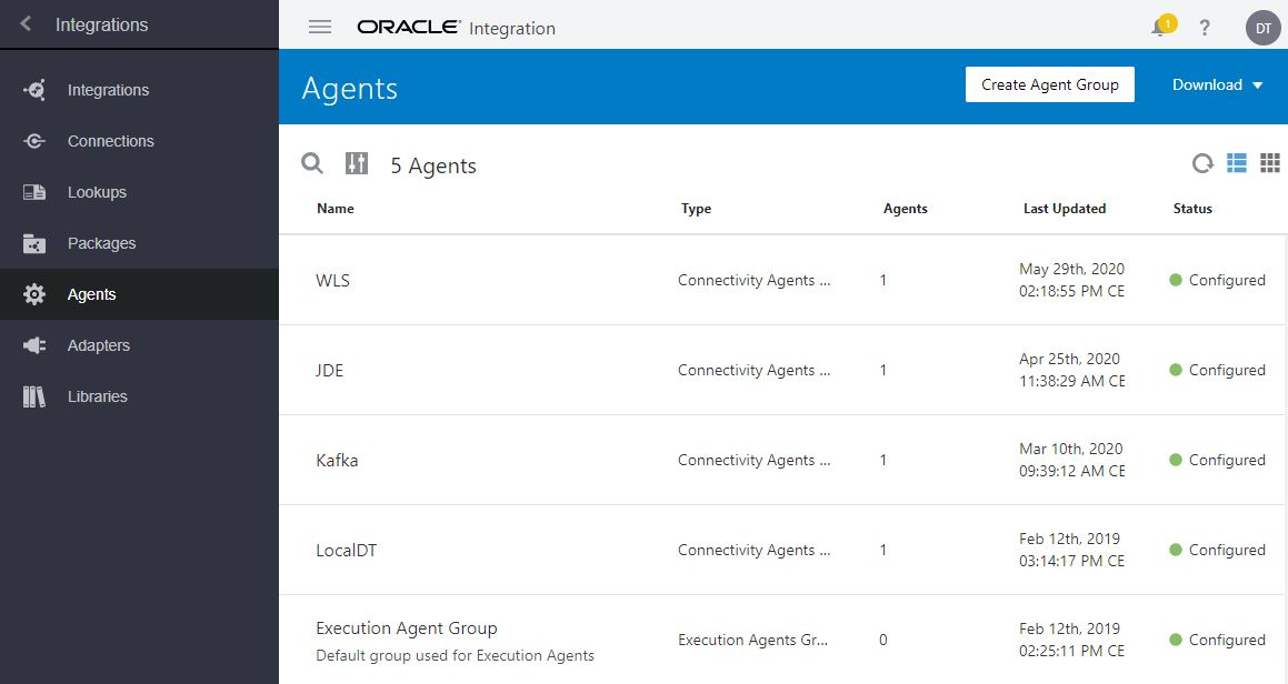 OIC Connectivity Agent