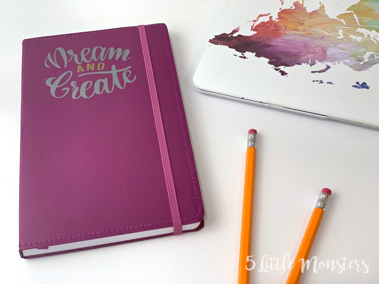 5 Little Monsters: Idea Journal with Vinyl Decal