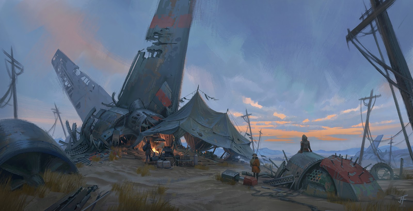 Tent City by Jeremy Fenske. : r/ImaginaryWastelands