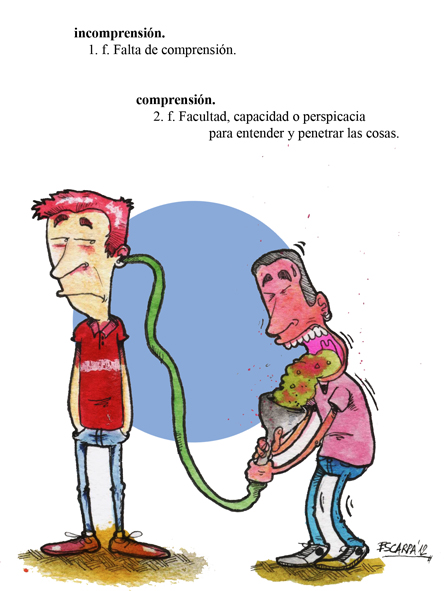 entredudasydibujos: Diccionario ilustrado y sin eufemismos. Incomprensión