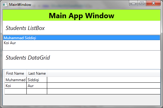 Muhammad Shujaat Siddiqi Dynamicobject And Wpf Binding