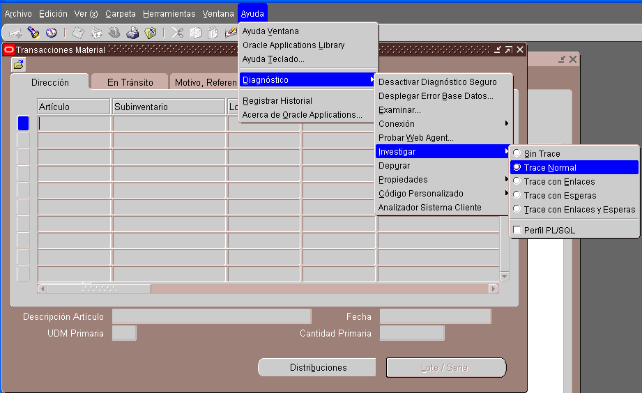 Compartiendo Tips de Oracle: Habilitar Trace en Oracle forms