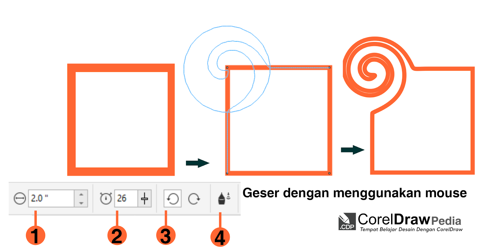 Tutorial Cara menggunakan fitur Shape tool dan curve di Coreldraw ...