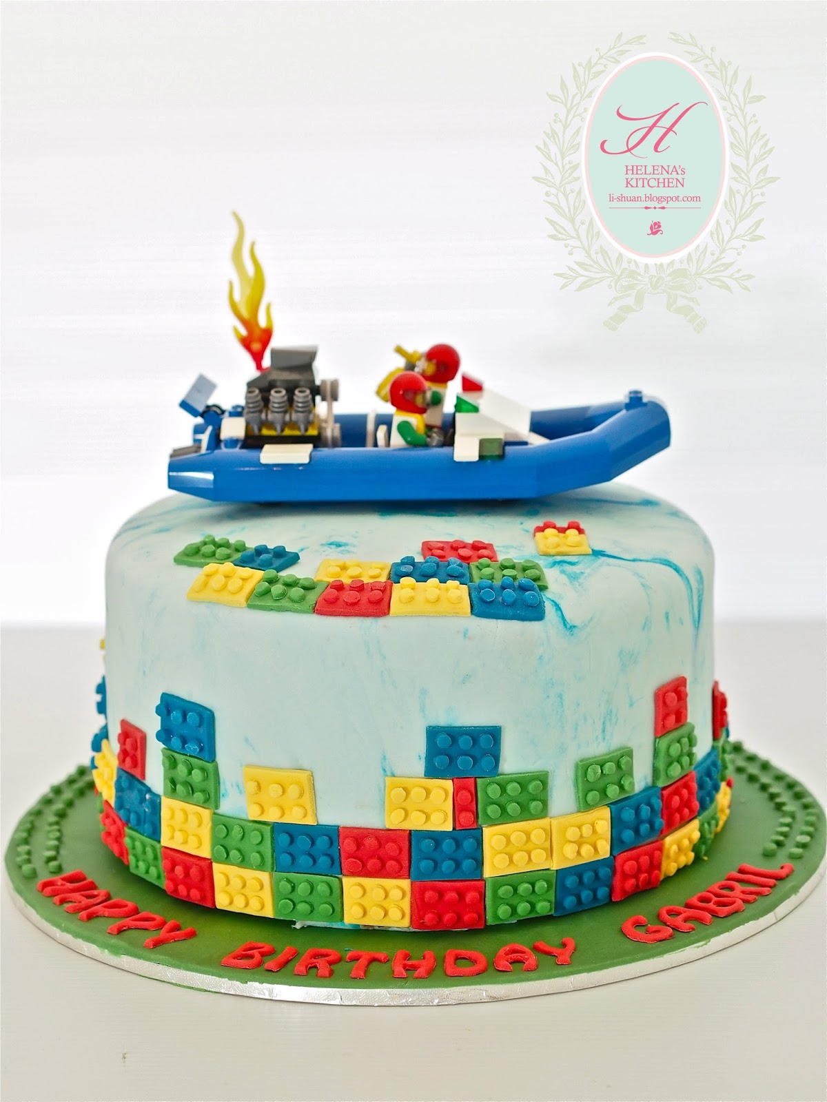 Helena's Kitchen: Lego Cake - Happy Birthday Gabriel