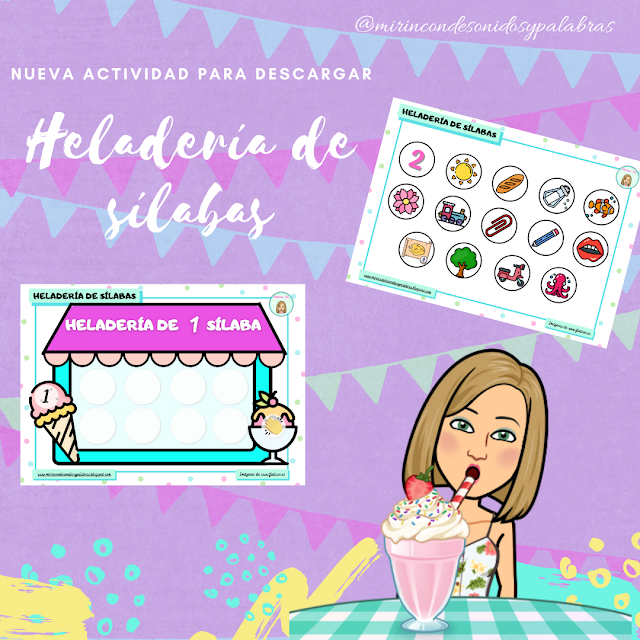 Mi rincón de sonidos y palabras: HELADERÍA DE SÍLABAS