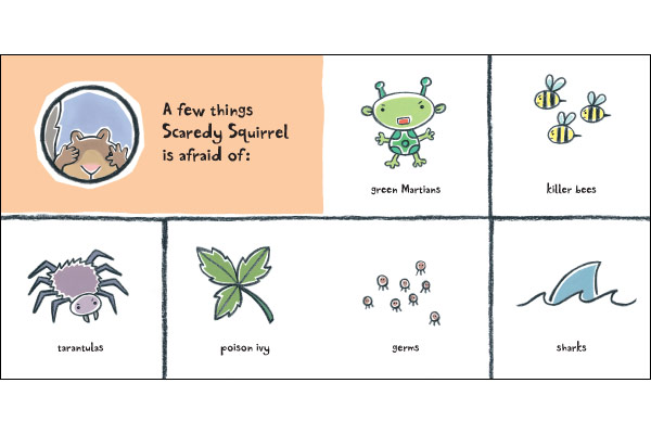 Critics At Large : Facing Fear: Mélanie Watt’s Scaredy Squirrel