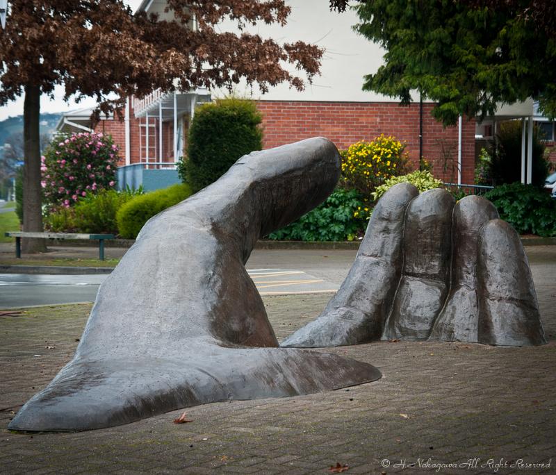 This amazing sculpture is called 'The Caring Hand' and is located in ...
