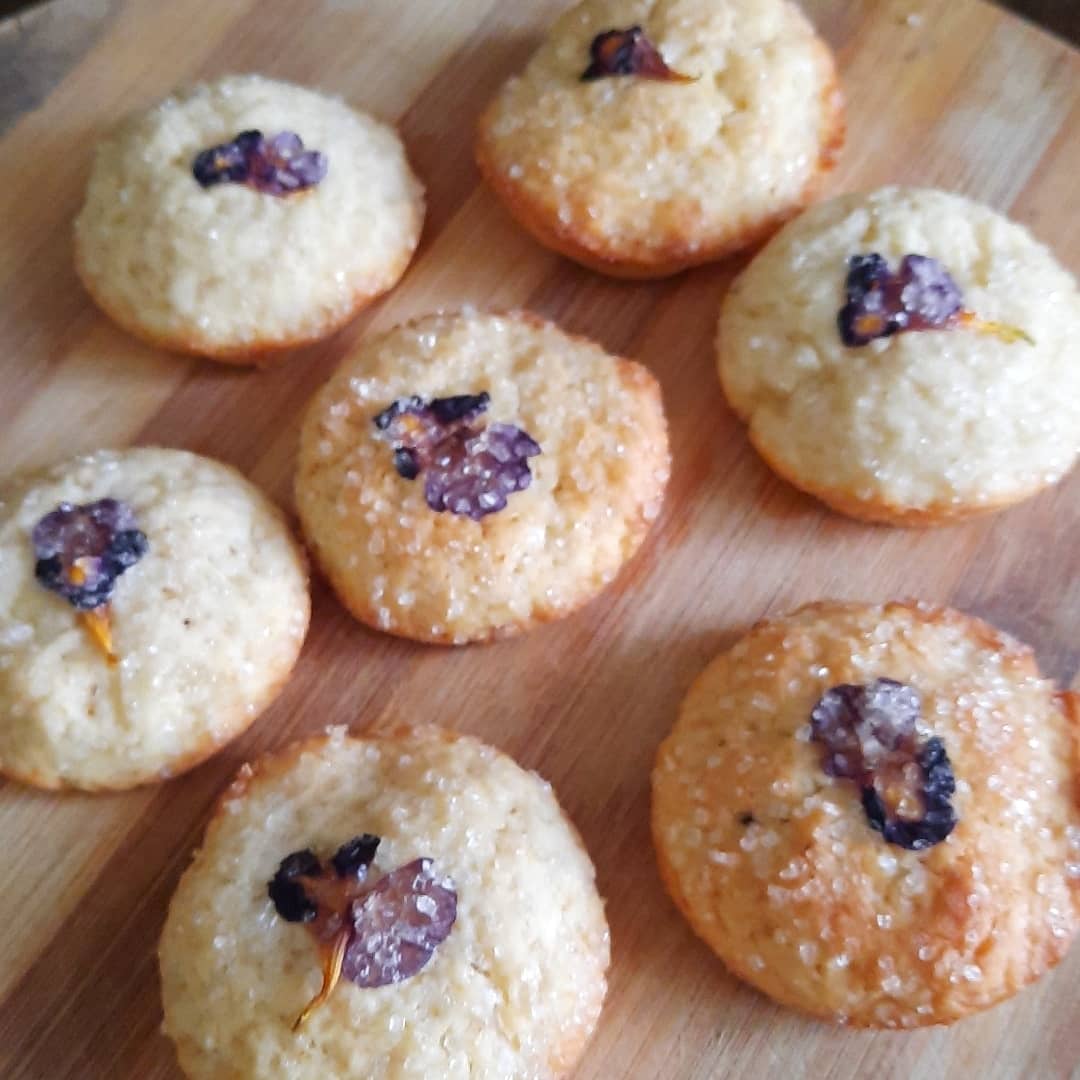 Violet Shortbread Sugar Cookies