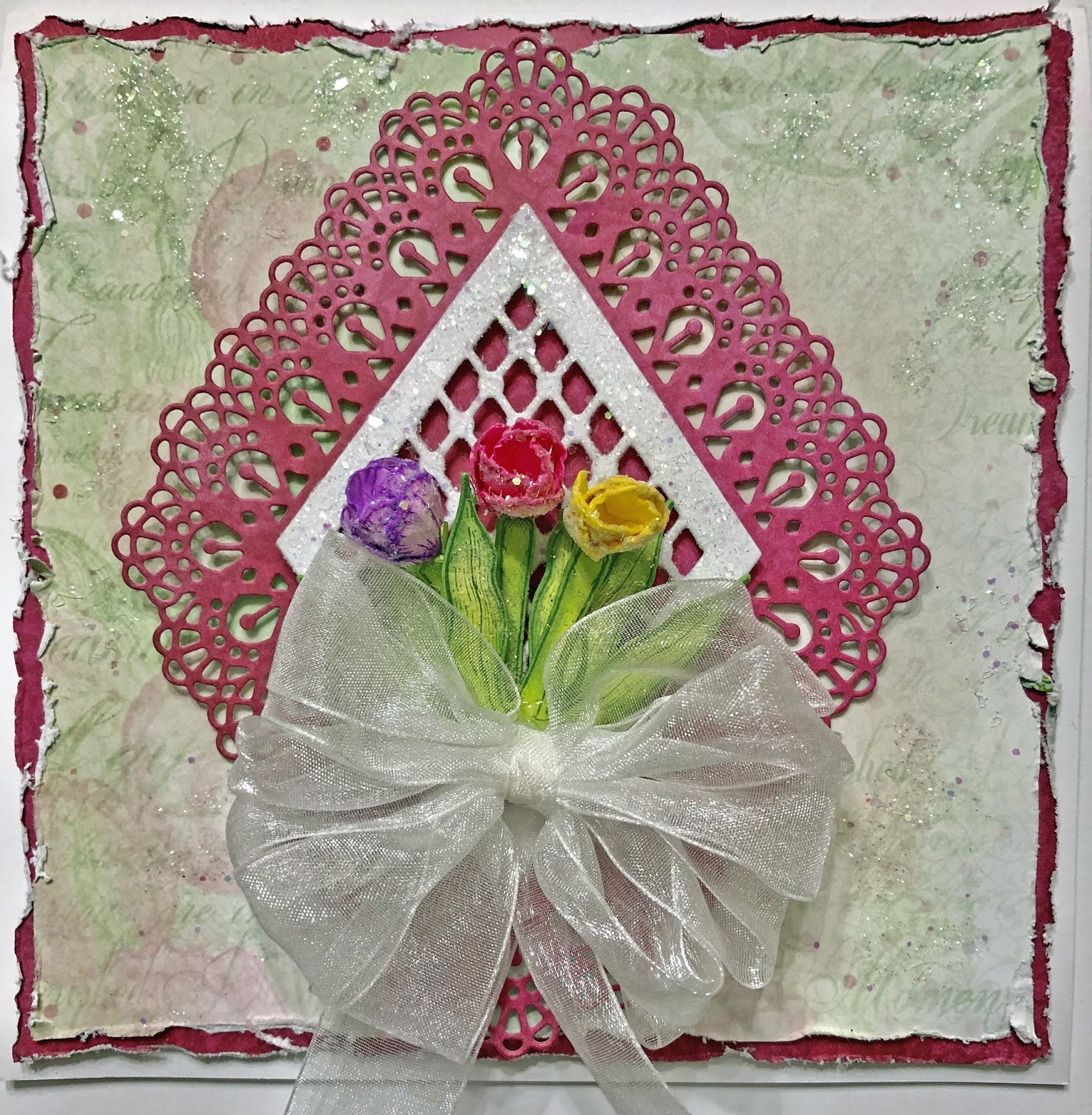 Jan's Paper Flowers: Heartfelt Creations - Debuting the Lacy Diamond Dies