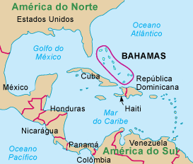 CXSAJBA - MAPAS: 40. BAHAMAS - BANDEIRA E MAPA.