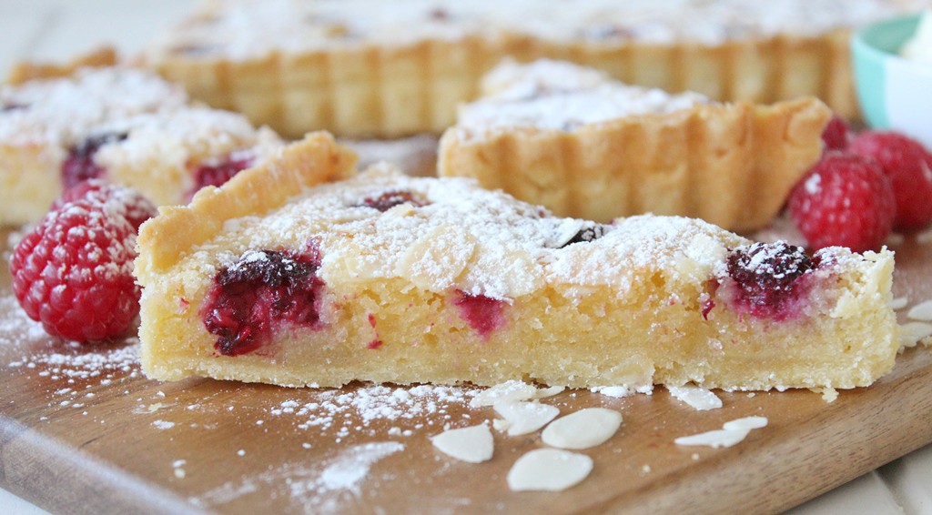 Raspberry and Almond Frangipane Tart - Threadbare Creations
