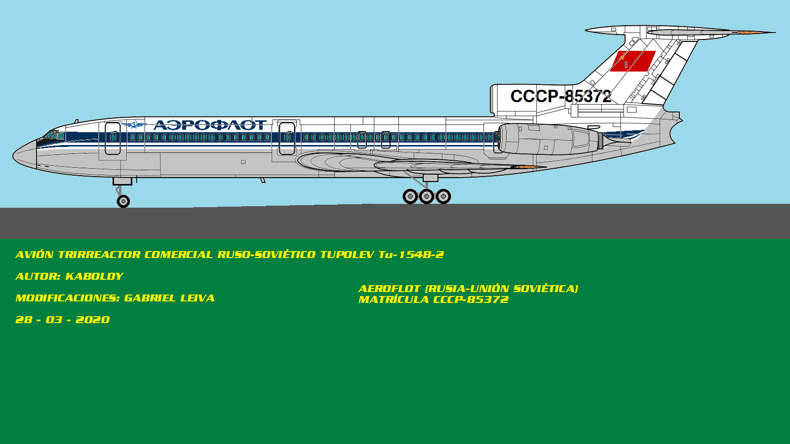 VEHÍCULOS EN GENERAL: 849 - TUPOLEV Tu-154 - HISTORIA GENERAL Y GRÁFICA ...