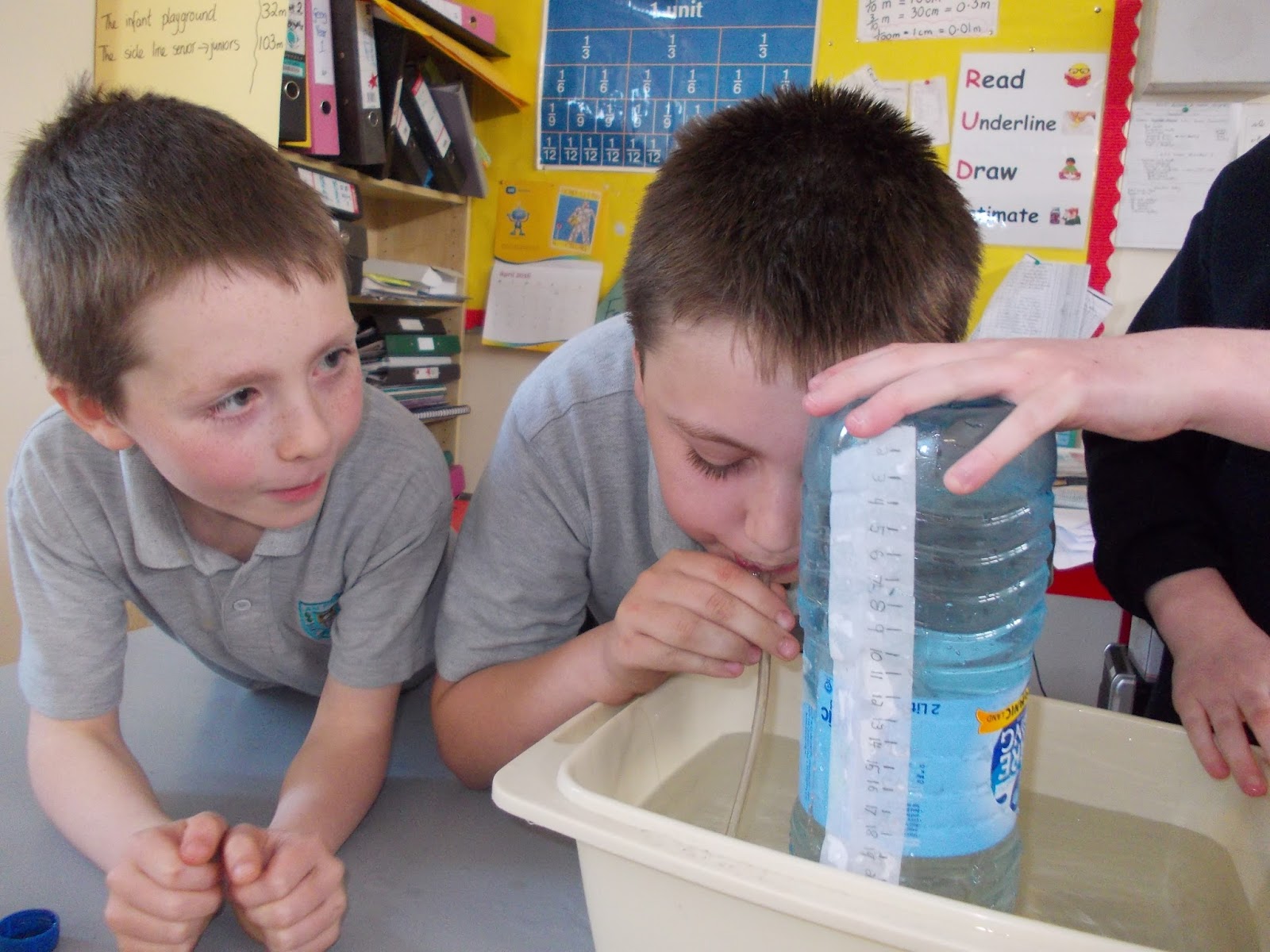 Mrs Carrolls 4th and 5th class: Science Experiment on Lung Capacity