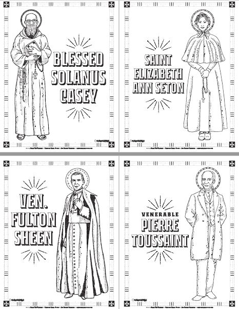 Look to Him and be Radiant: American Saints Activities- All Free ...