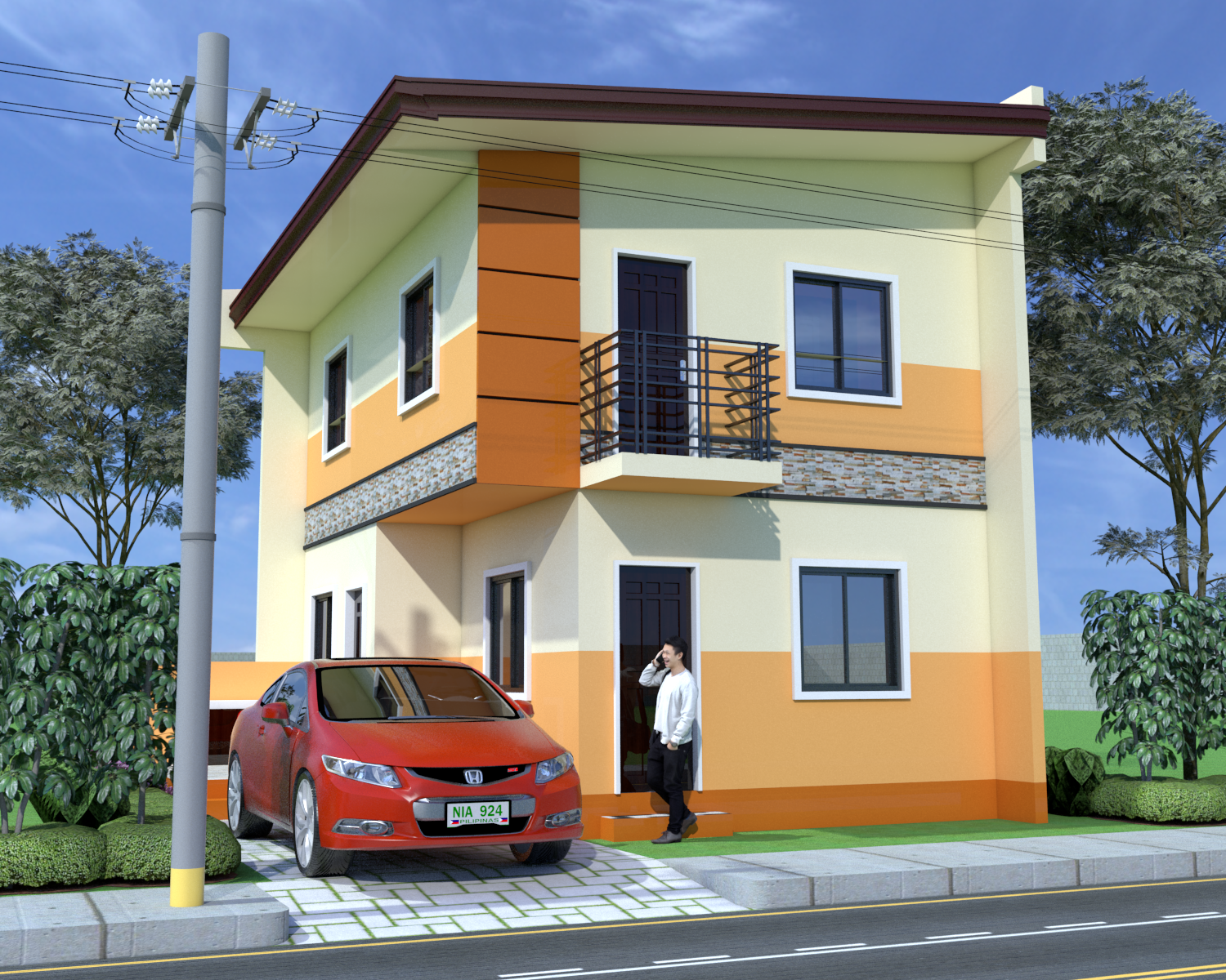 Sample Two Storey Residence House