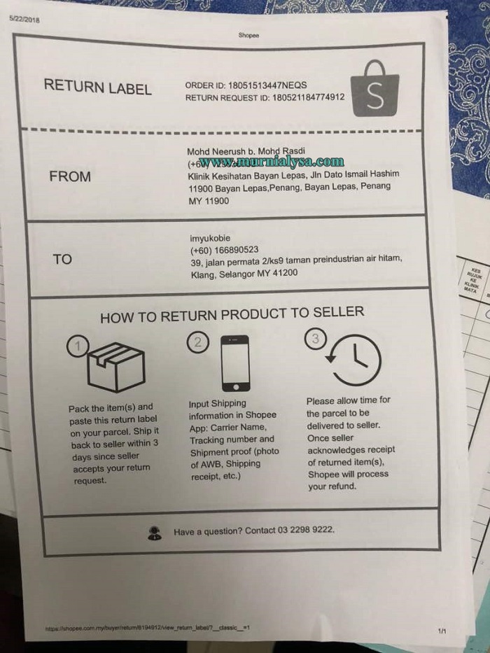 Cara Return Barang Shopee Malaysia - NIKKHAZAMI.COM