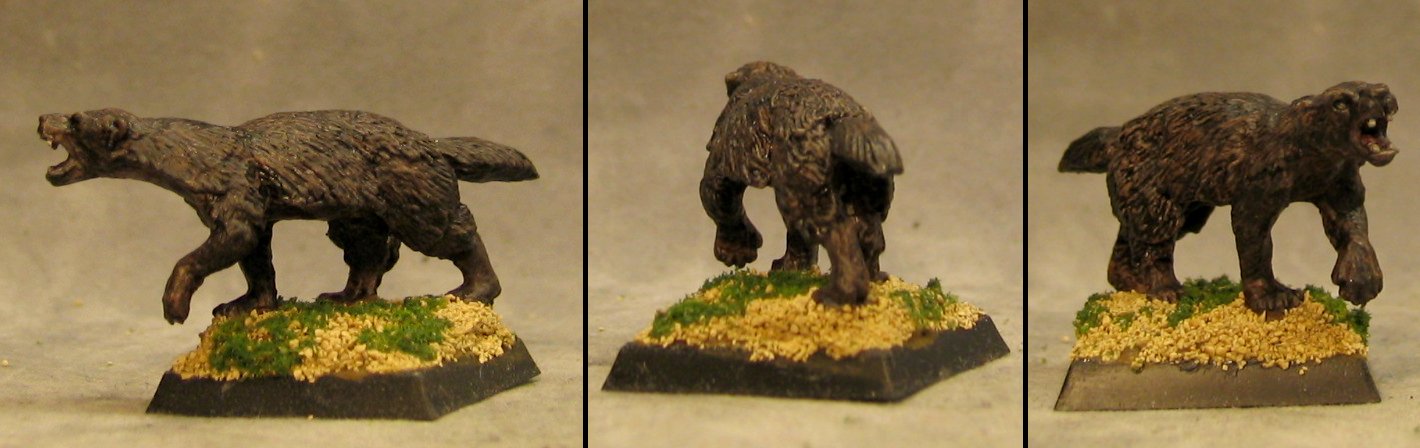 Minismith's Minis for Ebay: Ral Partha Prehistoric Giant Weasel Monster