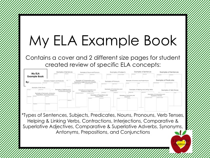 I Love My Classroom: Tried it Tuesday - ELA Review Book