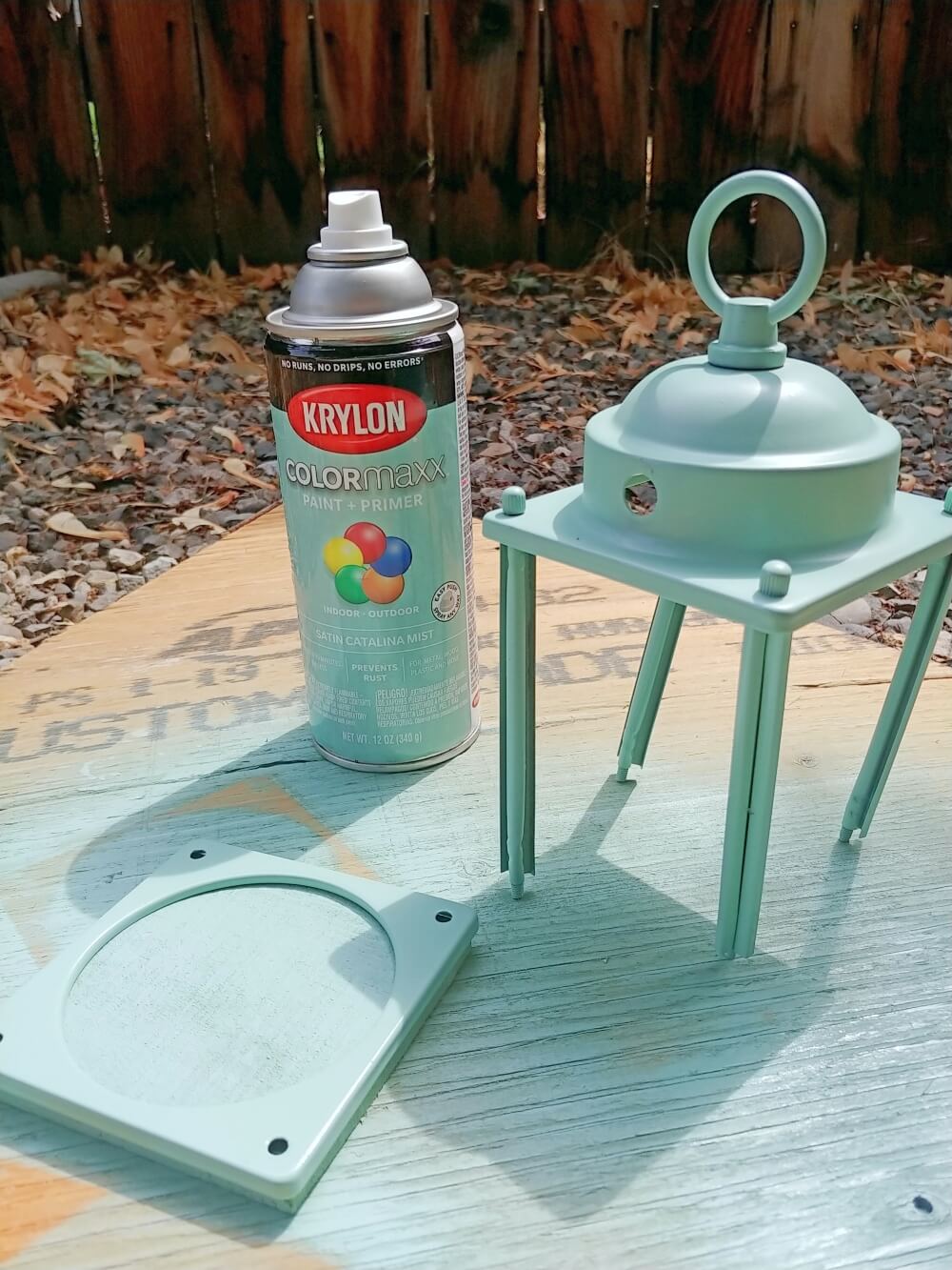 Repurposed Porch Light with Three Decor Ideas - Little Vintage Cottage