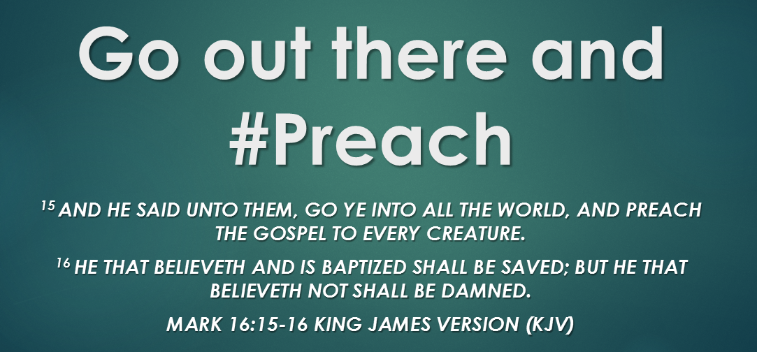 Galatians: Go out there and #Preach