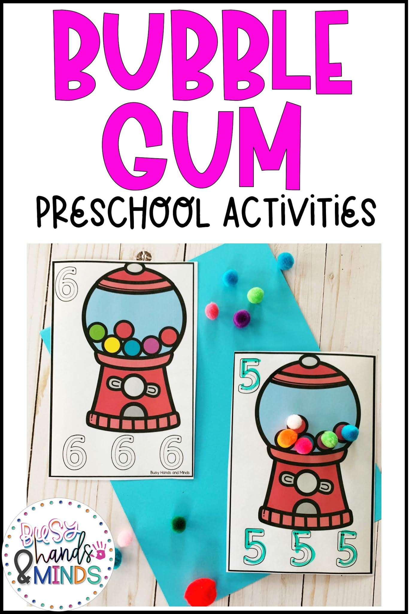 Bubble Gum Book Companion- Preschool Letter G | Busy Hands and Minds
