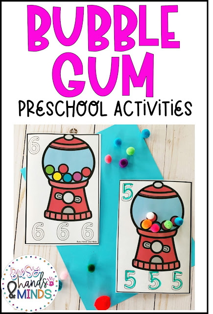 Bubble Gum Book Companion- Preschool Letter G | Busy Hands and Minds