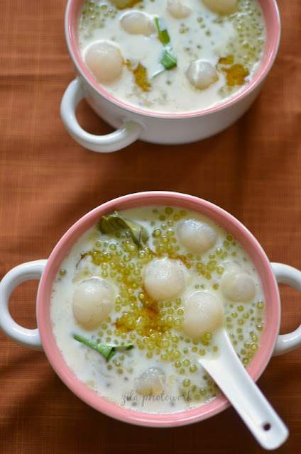 Resepi Sago Longan Coconut Milk - Resepi Chef