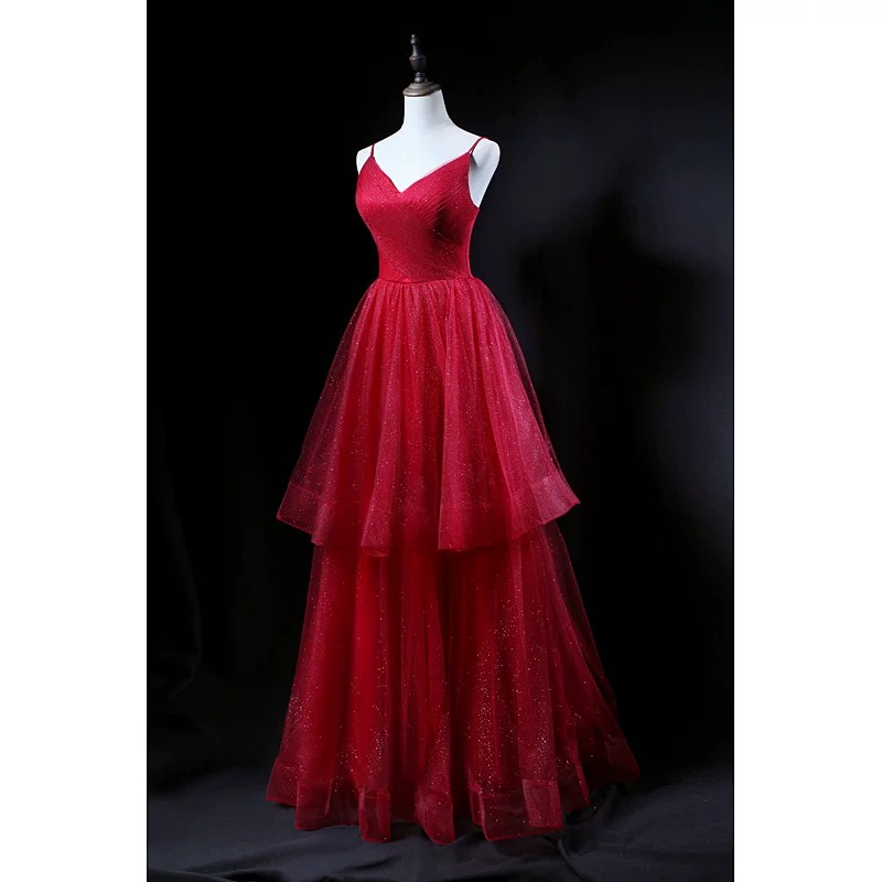 2019 modest red prom dresses collection