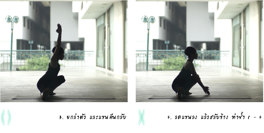 Anapanasati Yoga อานาปานสติโยคะ: อรรถสามาสนะ (ardha samasana)