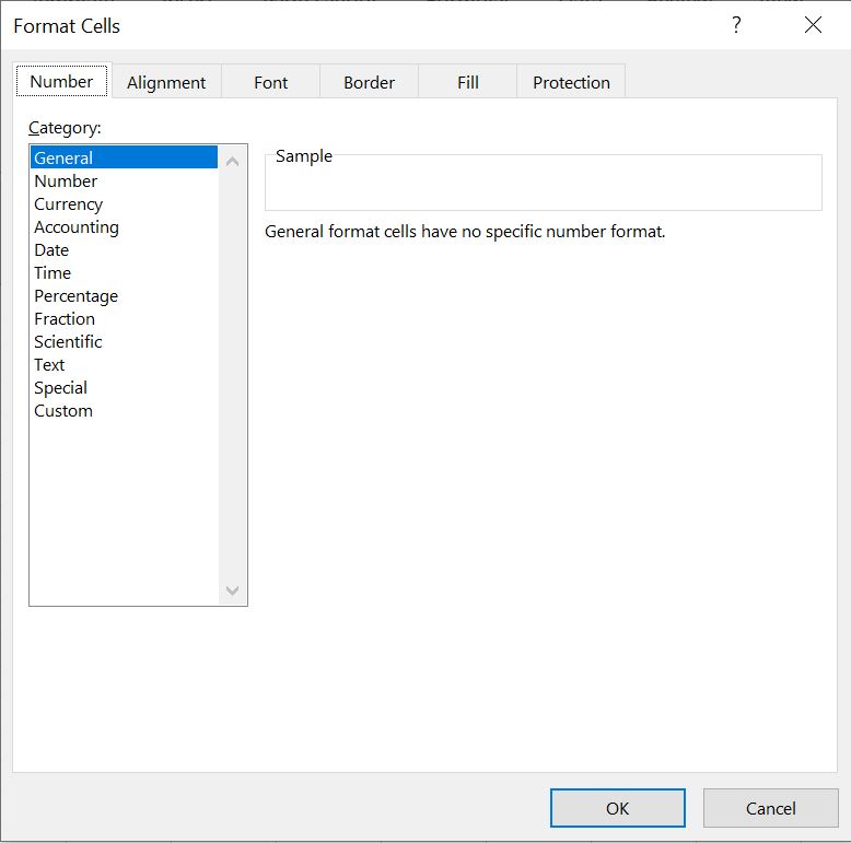 Excel में Number Format