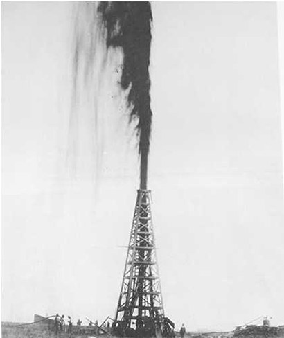 Vintage American Images: The Spindletop strike marks the beginning of ...