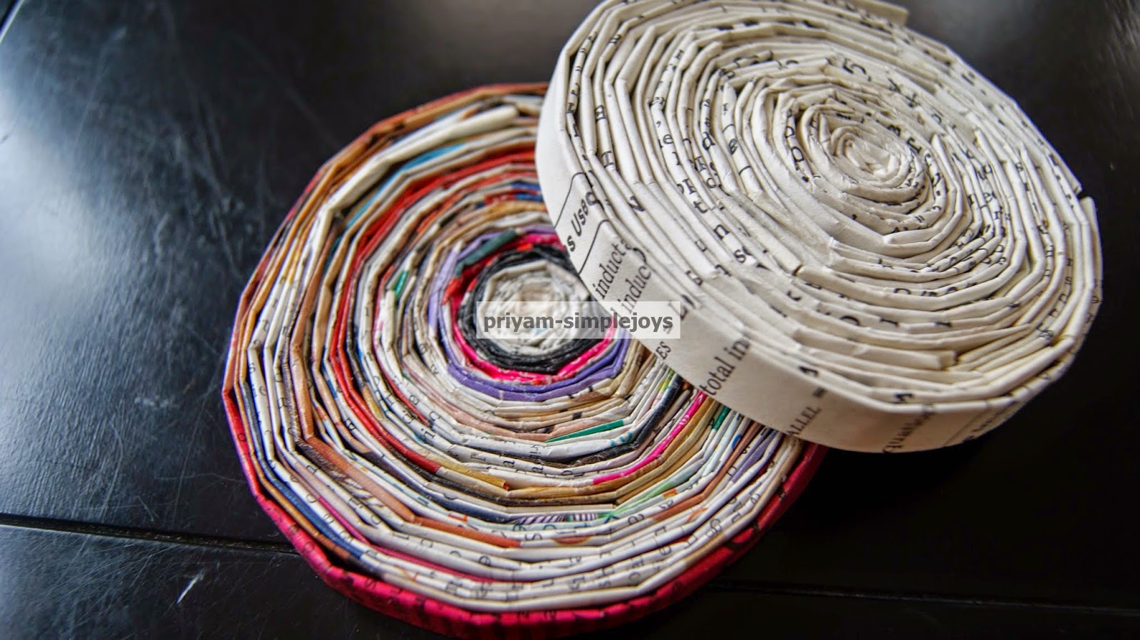 SimpleJoys: Coiled Paper Coasters