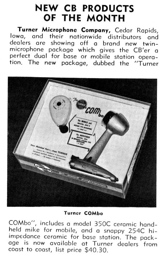 CB DAZE: THE TURNER MICROPHONE STORY (AND EVERYTHING YOU ALWAYS WANTED ...