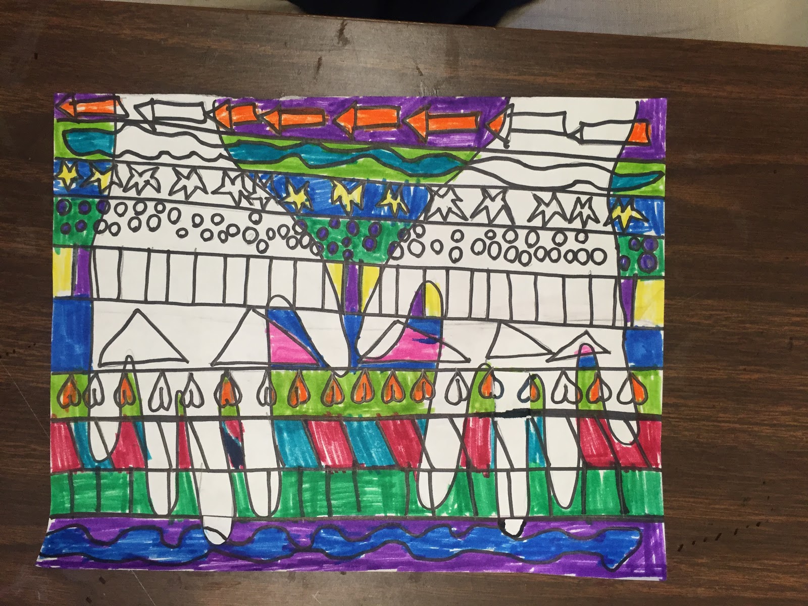 Art with Ms. Thomas: Fourth Grade Line and Pattern Hands