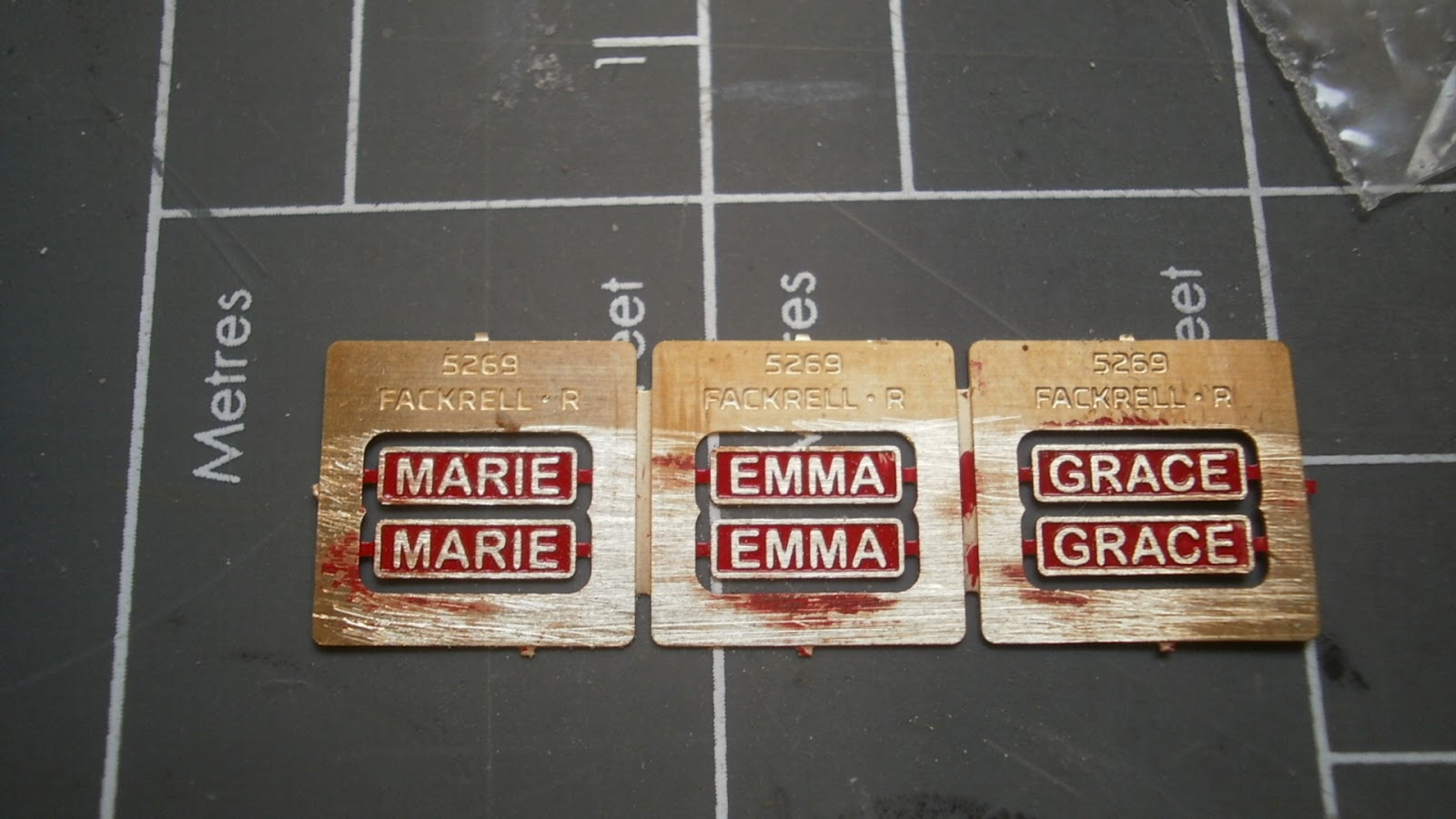 Dorset Railway Modelling: Narrow Planet nameplates.