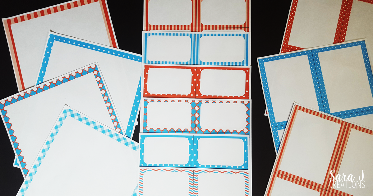 Turquoise Blue and Red Classroom Decor | Sara J Creations