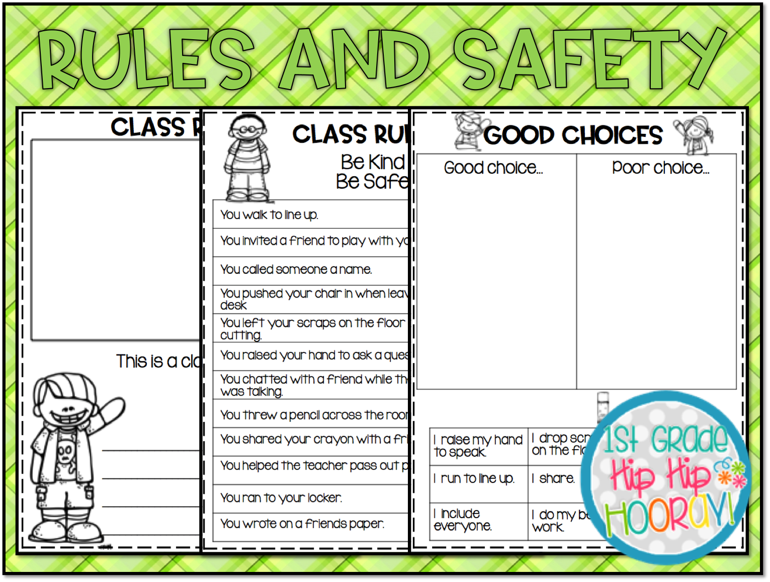 1st Grade Hip Hip Hooray!: Rules and Safety with Officer Buckle and ...