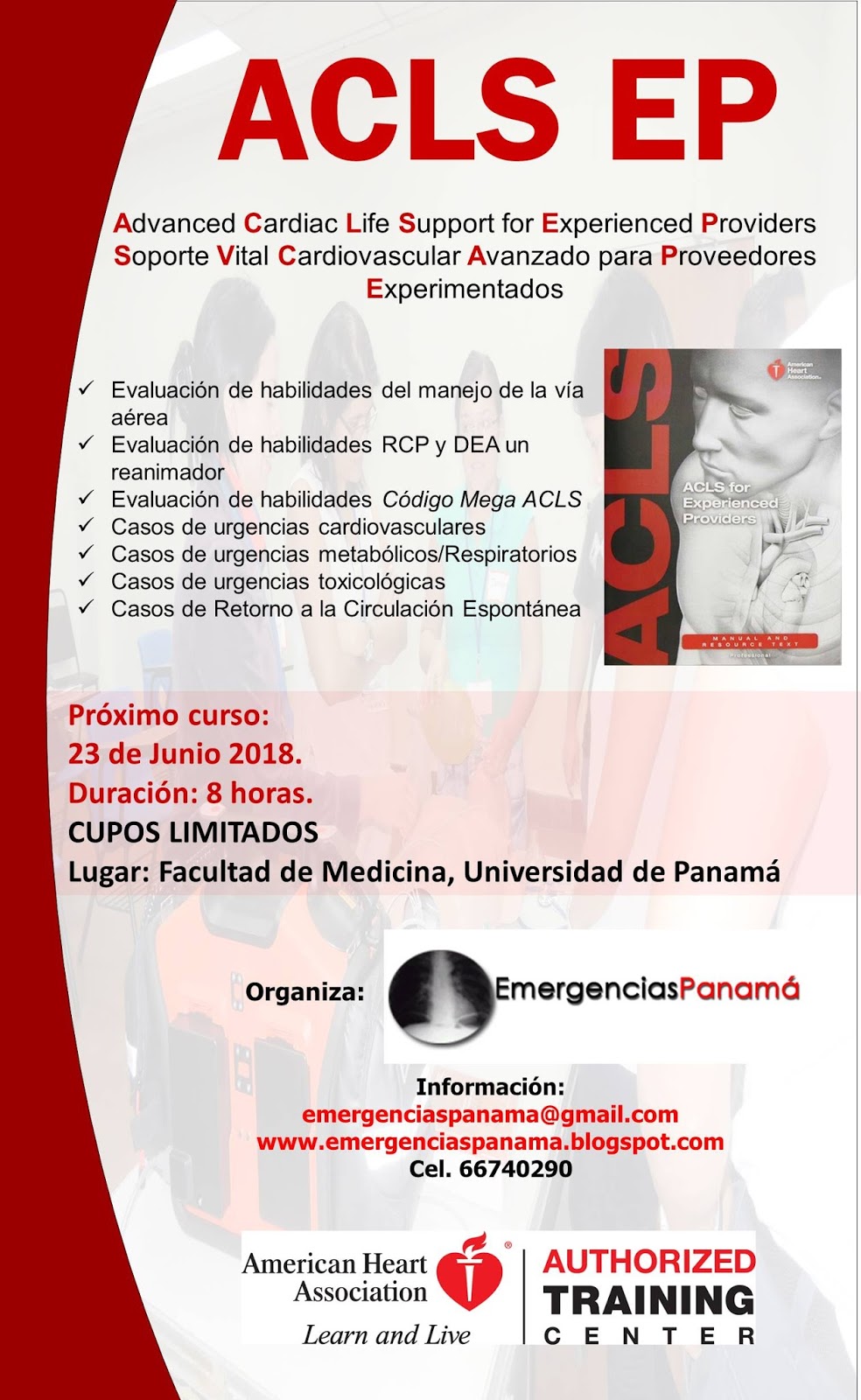 EMERGENCIAS PANAMÁ: Curso ACLS EP. 23 de Junio 2018.