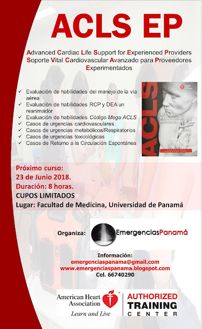 EMERGENCIAS PANAMÁ: Curso ACLS EP. 23 de Junio 2018.