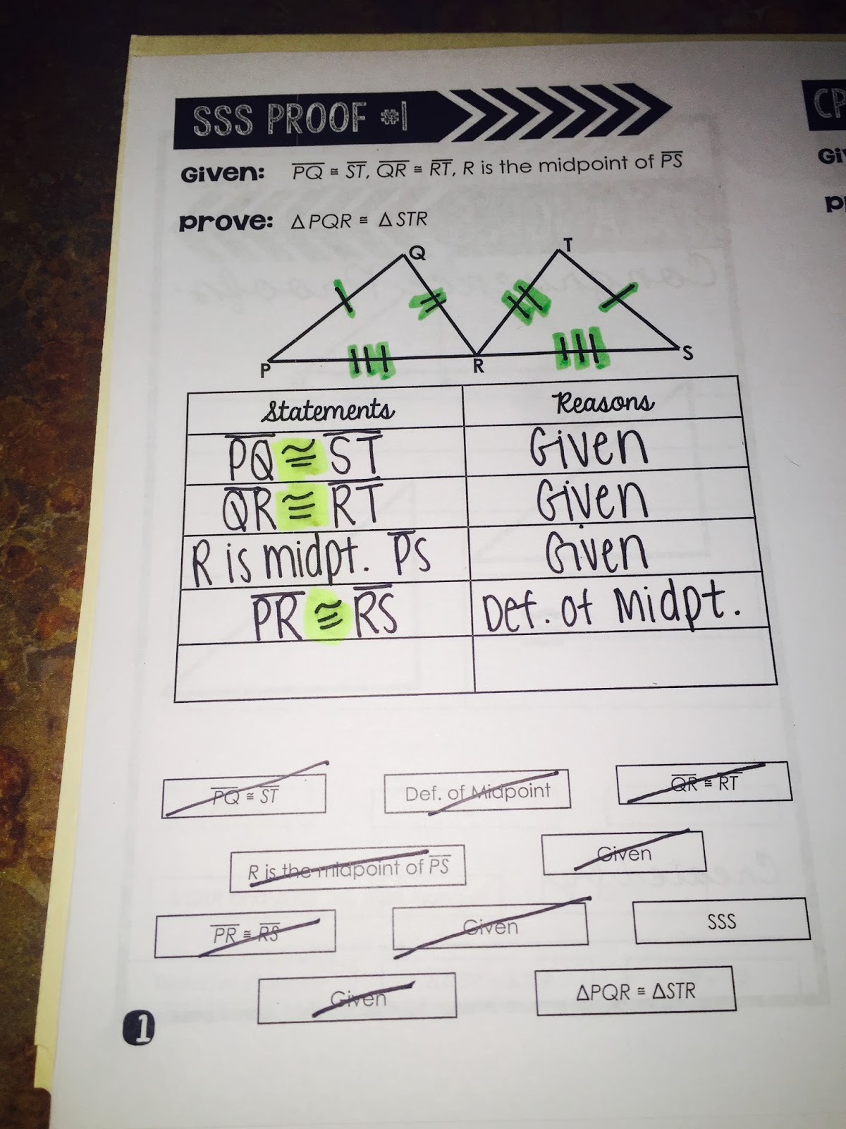 Triangle Congruence Proofs Book | Mrs. Newell's Math