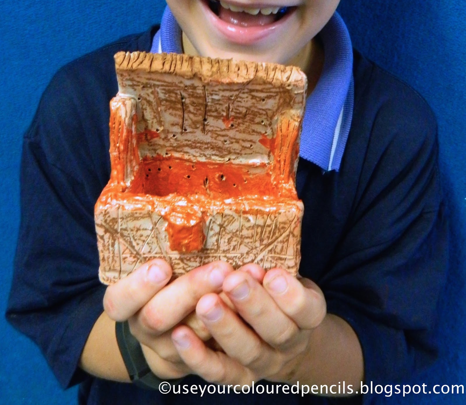 Use Your Coloured Pencils: More Clay Treasure Chests